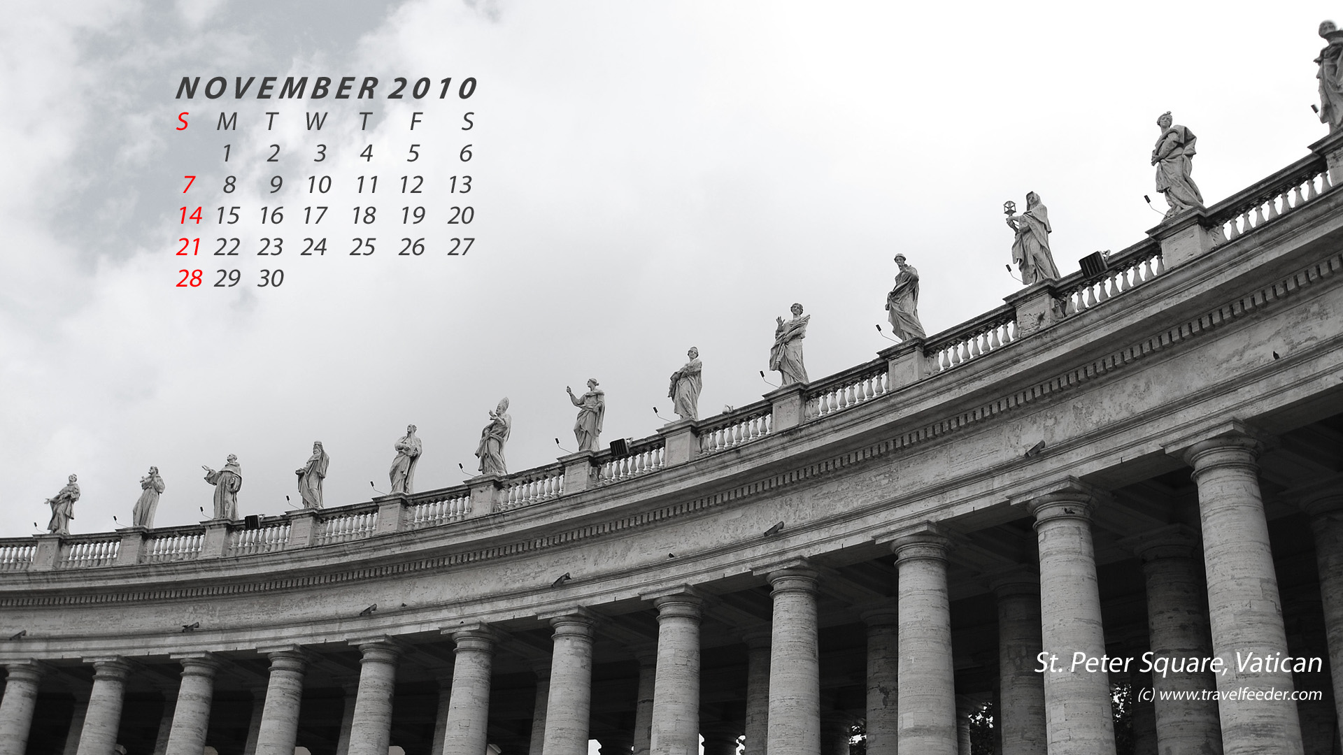 November 2010 Travel Photo Wallpaper Calendar Download